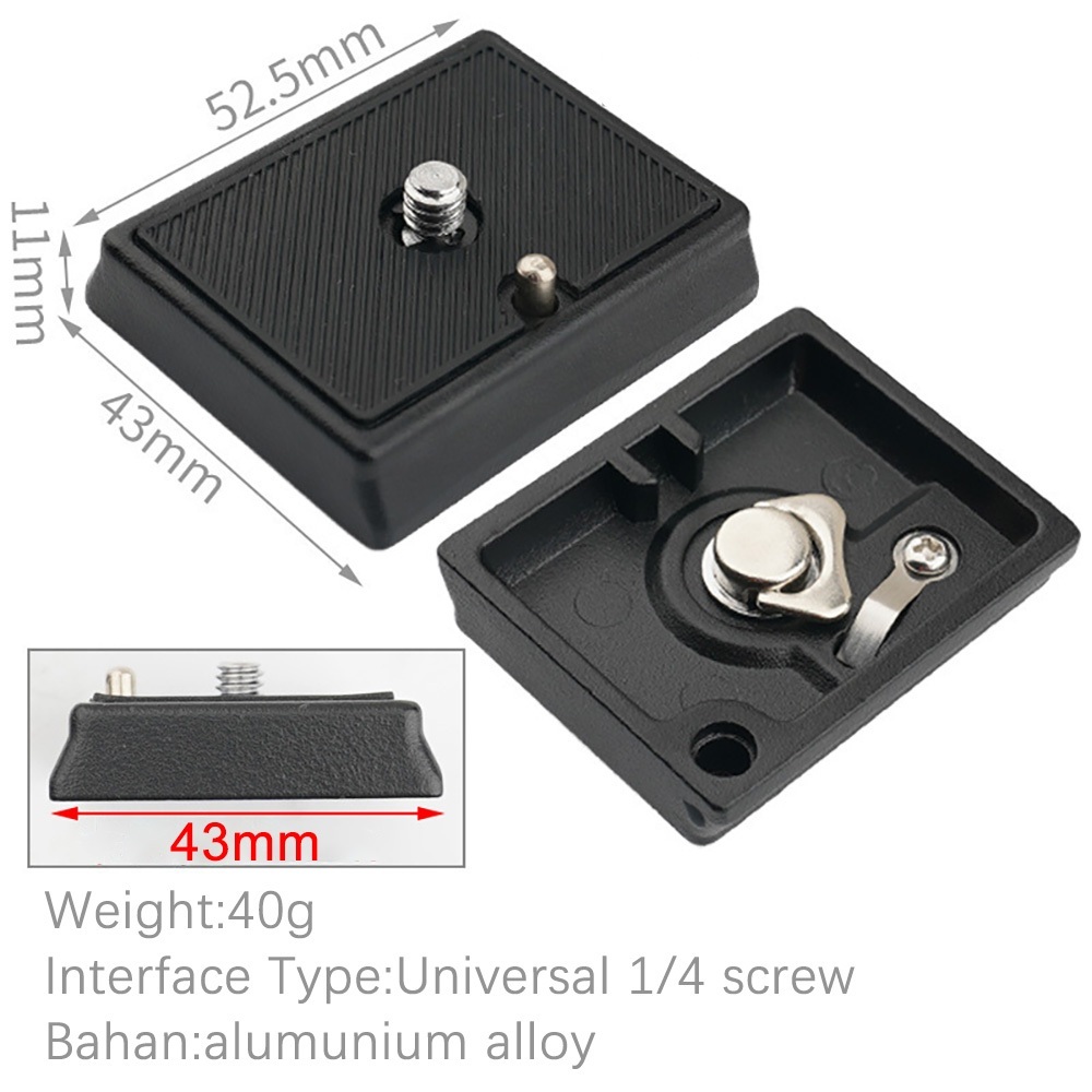 Jual Tripod Quick Release Plate Camera Mount Head Screw Adapter ...