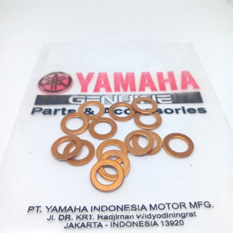 Jual ring tembaga selang rem cakram baut 12 yamaha per 4 pcs | Shopee ...