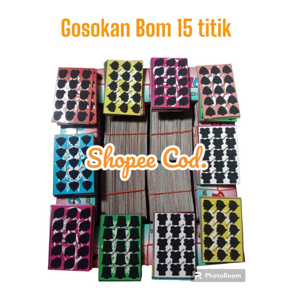 Jual PROMO gosokan bom mainan murah isi 5000 potong motif banyak ...
