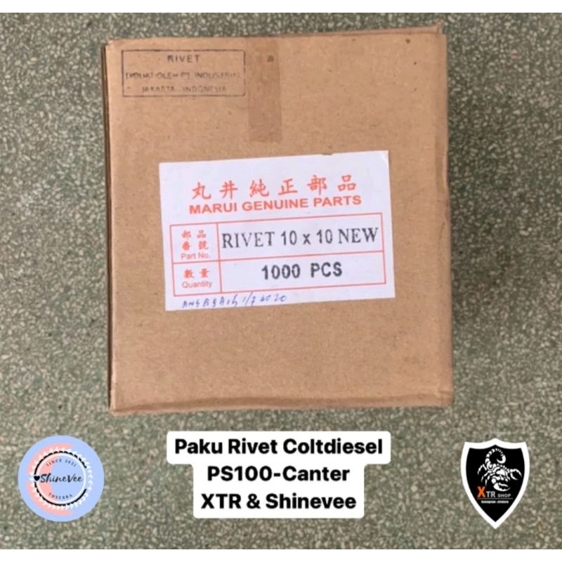 Jual Paku Rivet 8x10 / Paku Keling 10x10 / Paku Kampas Rem ( Isi 48 pcs ...
