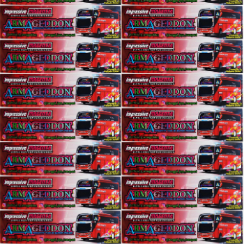 Jual Stiker bus basuri / tempelan sticker buss telolet 1 lembar isi 20 ...
