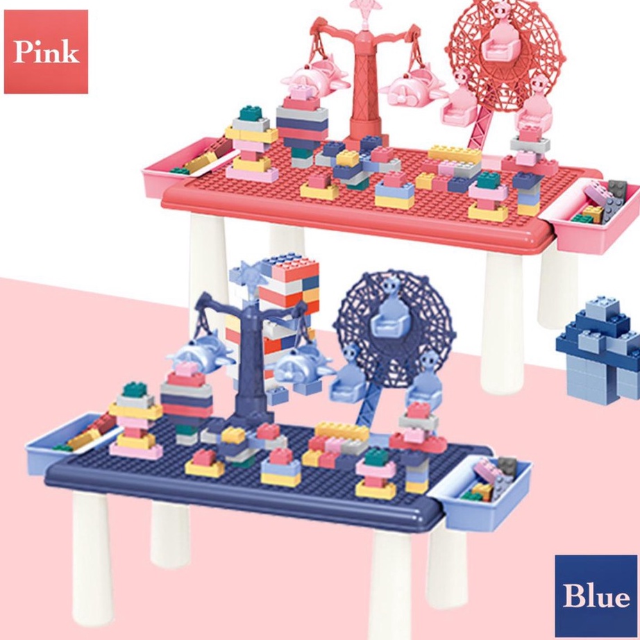 Jual Star Seller! [FUNNY]69pcs Mainan Balok Susun Theme Park Mini Set ...