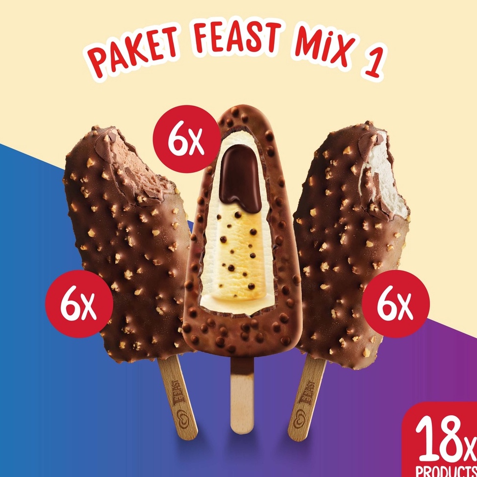 Jual Paket Feast Mix 1 - Es Krim Wall's | Shopee Indonesia