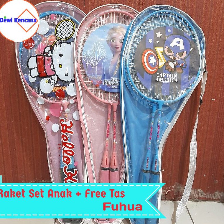 Jual Bagus Dipakai..!! Set Raket Badminton Raket Bulu Tangkis dengan ...