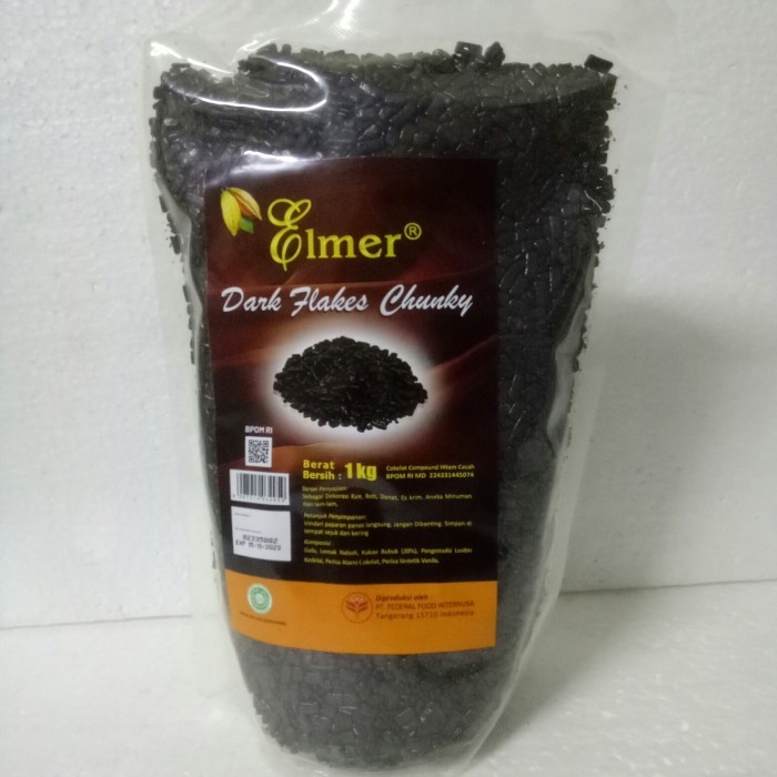 Jual Elmer Dark Choco Flakes Chunky 1kg | Shopee Indonesia