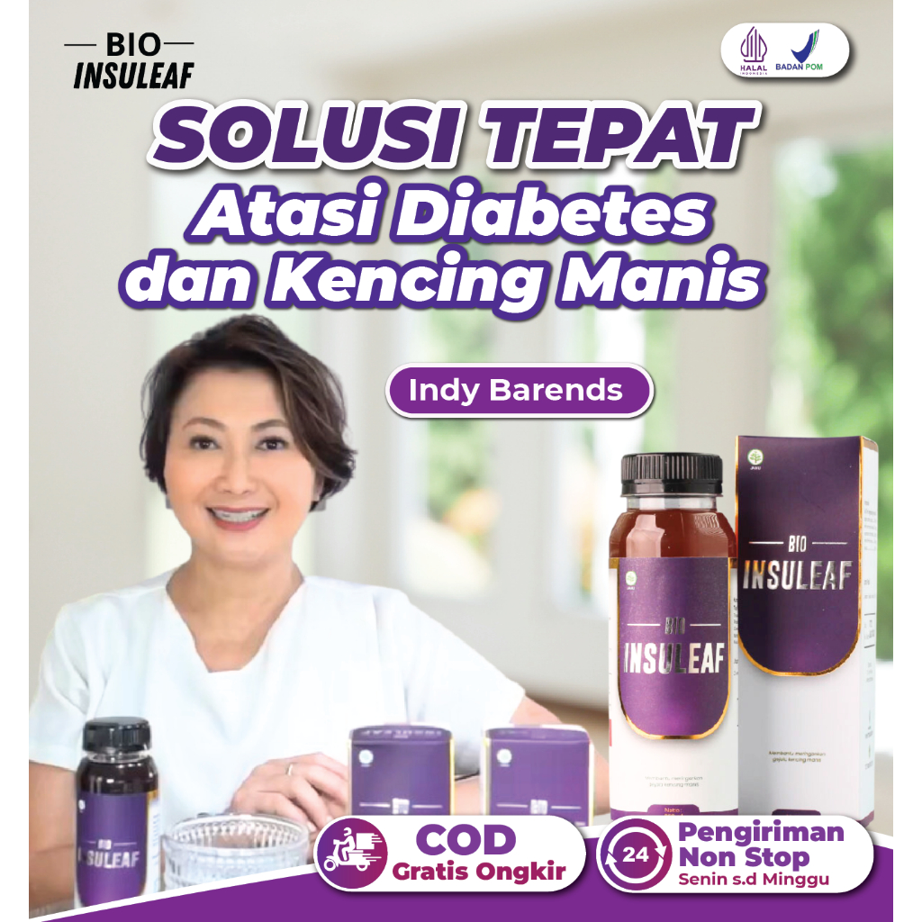 Jual Bio Insuleaf Herbal Diabetes dan Gula Darah Original 1 Botol ...