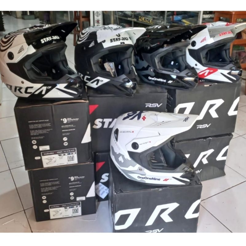 Jual Helm RSV ORCA ONEONENINE 119 - HELM TRAIL SUPERMOTO CROSS | Shopee ...