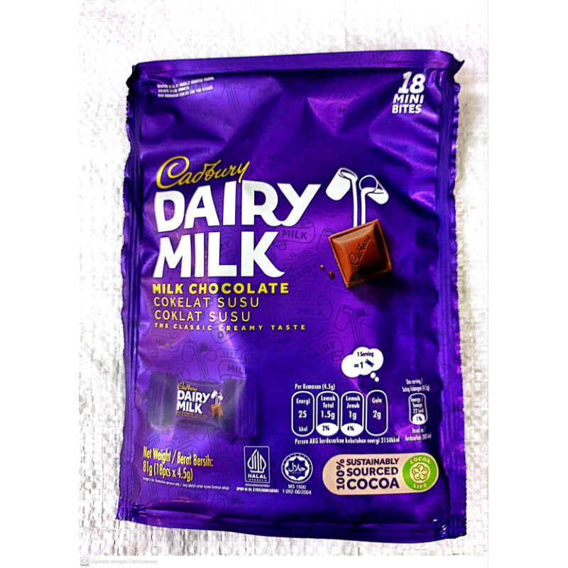 Jual Cadbury Dairy milk ShareBag 81 gr | Shopee Indonesia