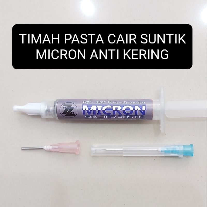 Jual MICRON Timah Cair Pasta SUNTIK 18 Gram Solder Paste | Shopee Indonesia