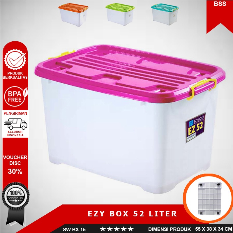 Jual EZY CONTAINER BOX CB 30 / 45 / 52 LITER KOTAK TEMPAT PENYIMPANAN ...