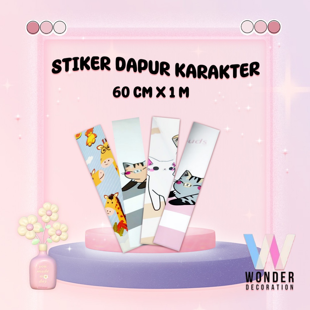 Jual Stiker Dapur Anti Minyak dan Api 60CM X 1M Sticker dapur Anti ...