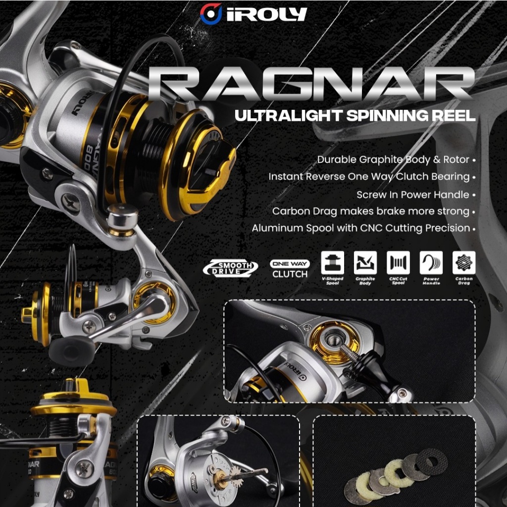 Jual REEL IROLY RAGNAR 800 ( power handle ) | Shopee Indonesia