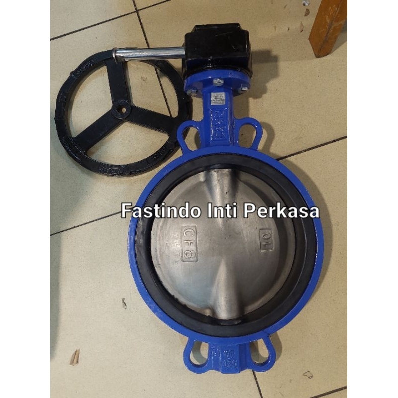 Jual Butterfly valve gear cast iron 2.5 inch / Butterfly gear operated ...