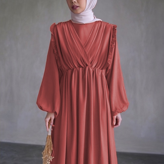 Jual SADA - DRESS SERUT DADA FASHION MUSLIM WANITA GAMIS LENGAN BALON ...
