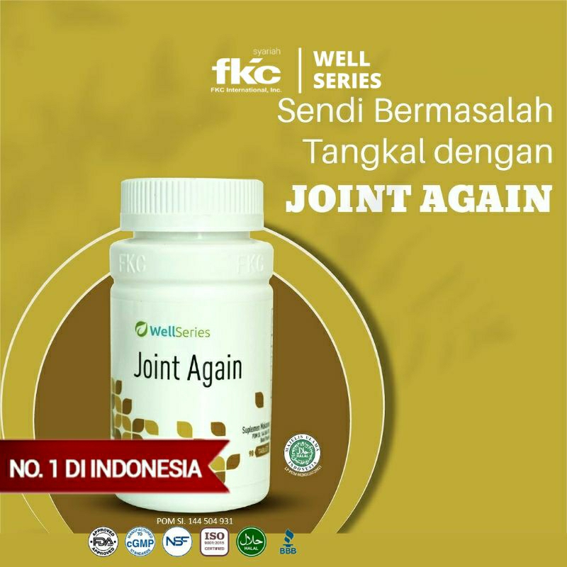 Jual FKC Wellseries JOINT AGAIN Amerika Official - Penangkal Masalah ...