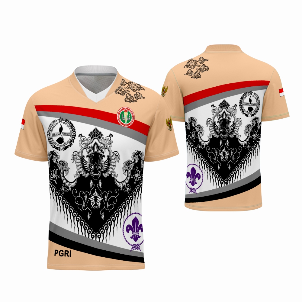 Jual BAJU SERAGAM PGRI PRIA / BAJU KAOS POLO JERSEY PGRI PRIA / BAJU ...