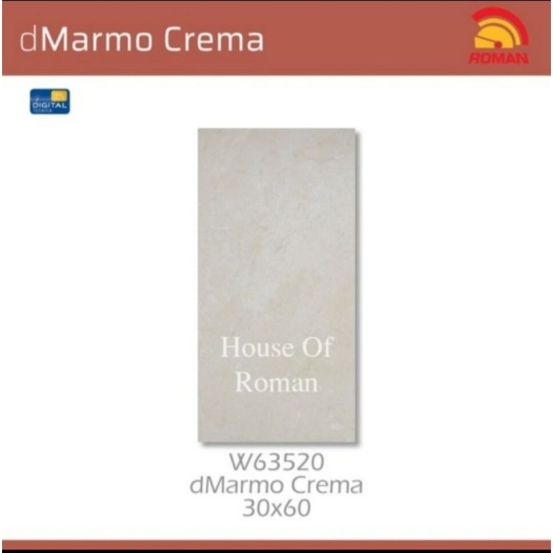 Jual Roman Keramik W63520 dMarmo Crema 30x60 kw1 | Shopee Indonesia