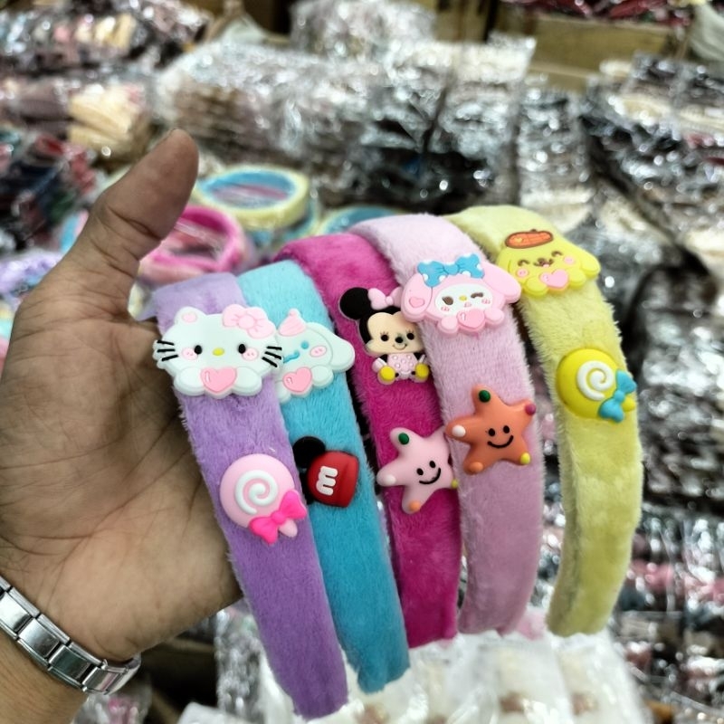 Jual (ISI 12 PCS) BANDO ANAK BLUDRU MOTIF KARAKTER | Shopee Indonesia