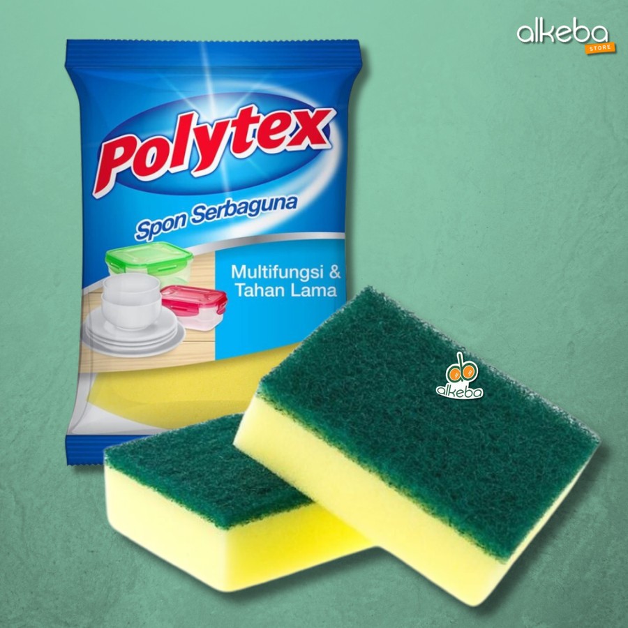 Jual Sabut Busa Spon Sponge Hijau Kuning politex Cuci piring | Shopee ...