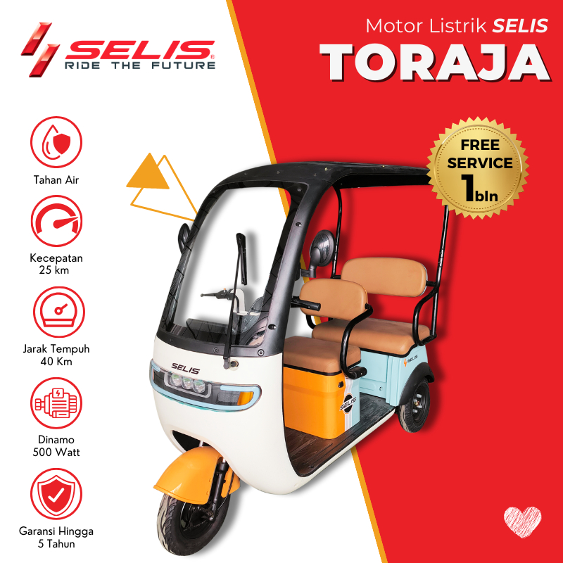 Jual SELIS - Motor listrik Toraja ( Roda 3 ) | Shopee Indonesia