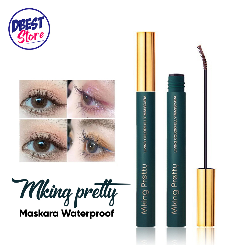 Jual Mking Pretty Maskara Tahan Air Maskara Tebal Berwarna Waterproof ...
