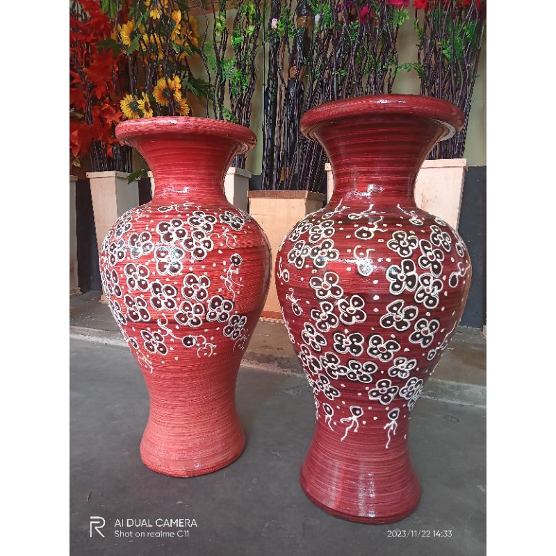 Jual VAS GUCI #GUCI TEMPAT BUNGA T 60 CM( DALAM PEMBELIAN SUDAH BESERTA ...