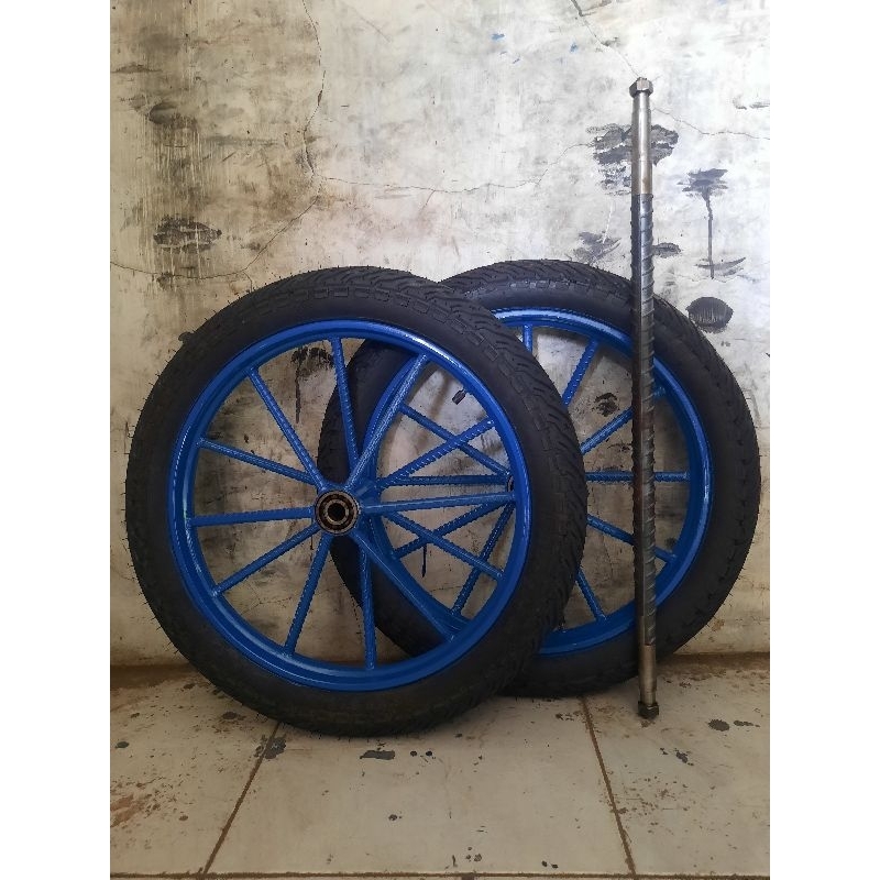 Jual Roda Gerobak Ban Baru Vulkanisir Jari 6 Besar | Shopee Indonesia