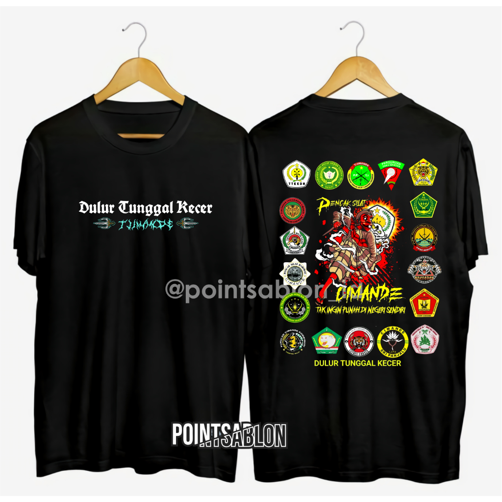 Jual Kaos Cimande Dulur Tunggal Kecer Pencak Silat Tjimande Indonesia ...