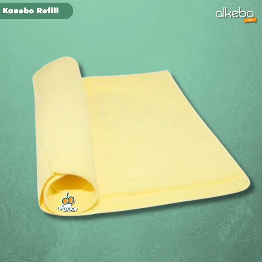 Jual Kain Lap Kanebo refill polos kuning lap Serbaguna 43 x 32 cm ...