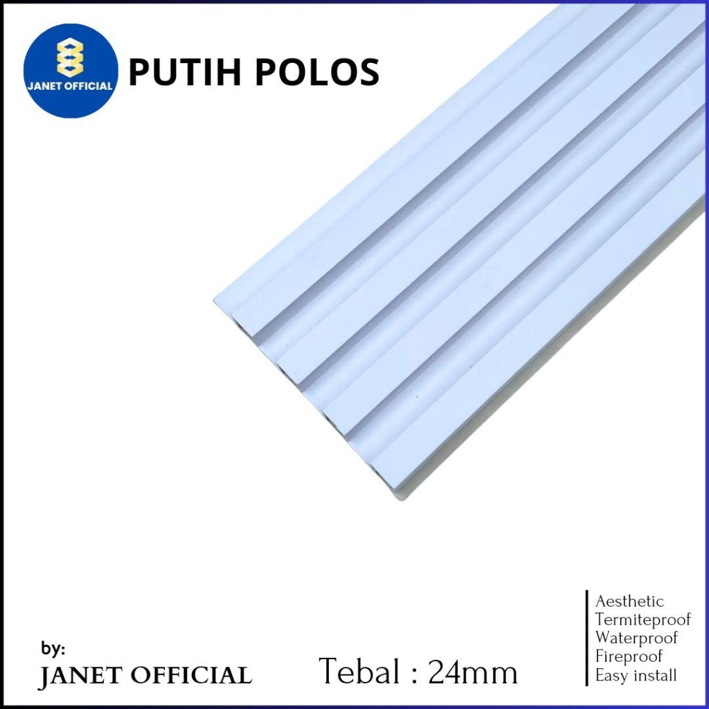 Jual WPC Wall Panel 3 meter 300cm X 17cm X 2.4cm | pvc Wallpanel Wood ...