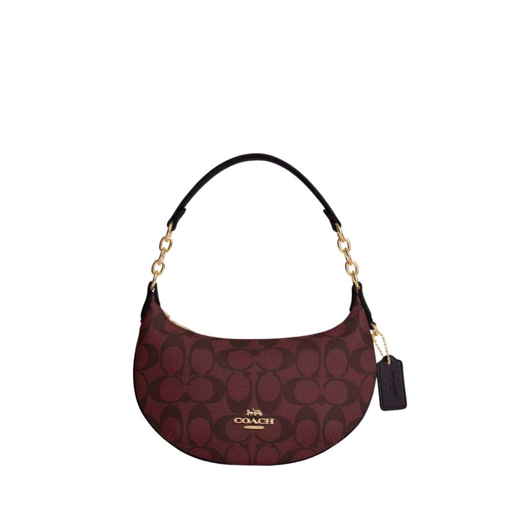 Jual COACH Mini Payton In Signature Canvas Oxblood Multi | Shopee Indonesia