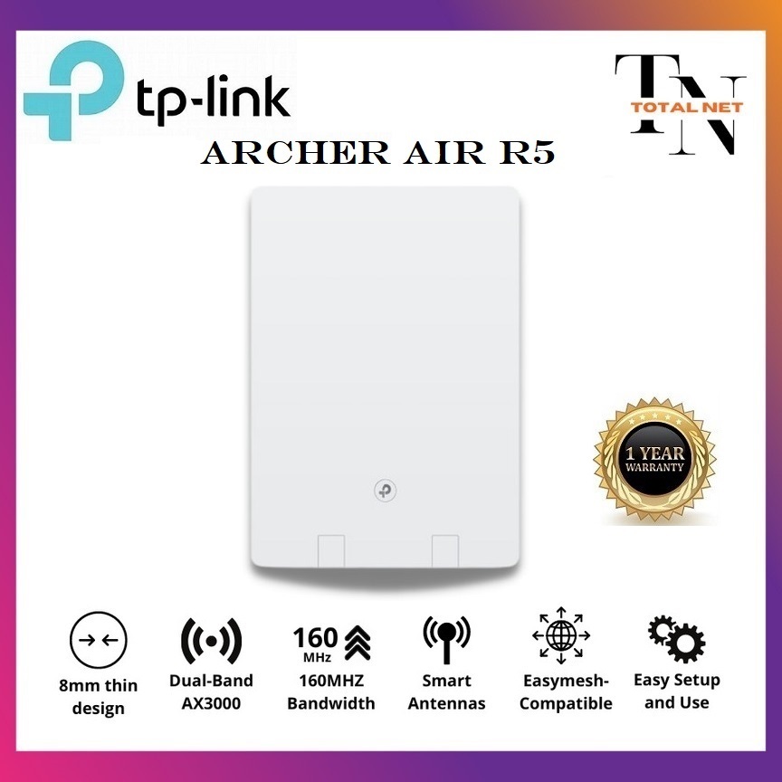 Jual TP-Link Archer Air R5 AX3000 Dual-Band Gigabit Wi-Fi 6 Air Router ...
