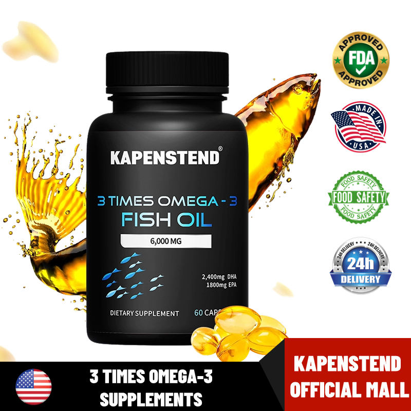 Jual Suplemen Minyak Ikan Omega 3, Mendukung Kesehatan Otak, Jantung ...