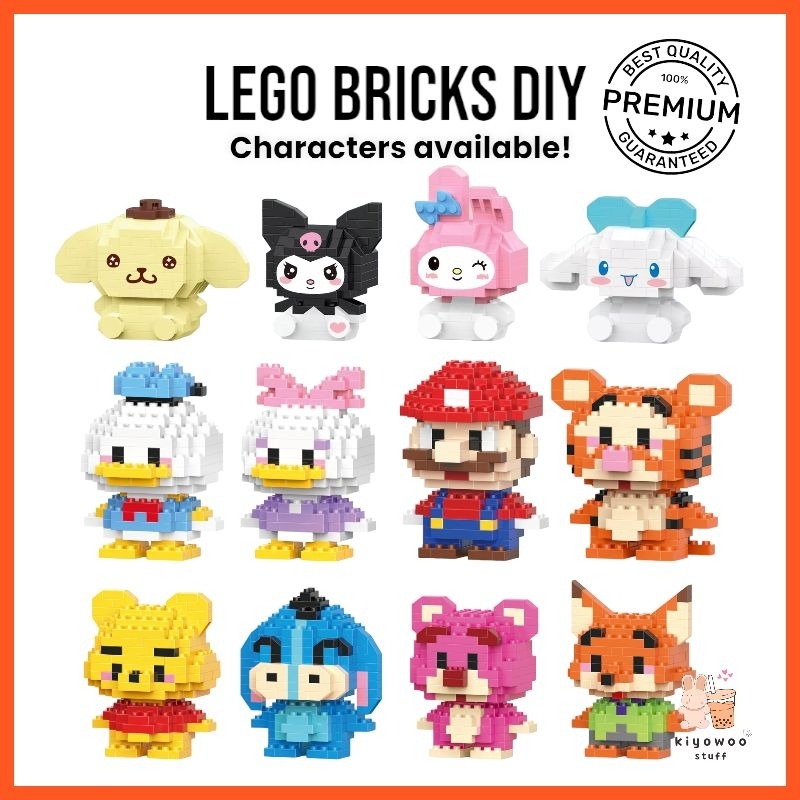 Jual MAINAN EDUKASI ANAK BALOK SUSUN LEGO BLOCKS DIY BRICKS SANRIO ...