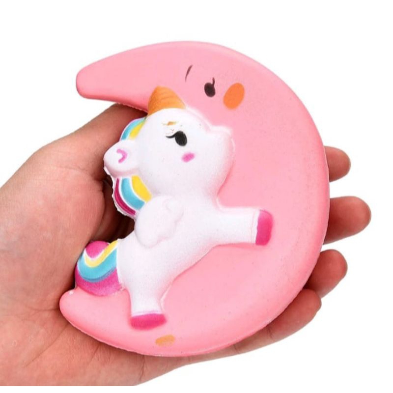 Jual mainan squishy unicorn bulan | Shopee Indonesia