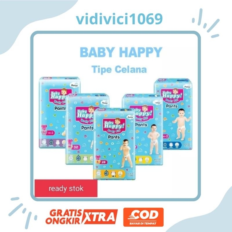 Jual SALE! Baby Happy pants S40 / M32/ L28 / XL26 / XXL24 | Shopee Indonesia