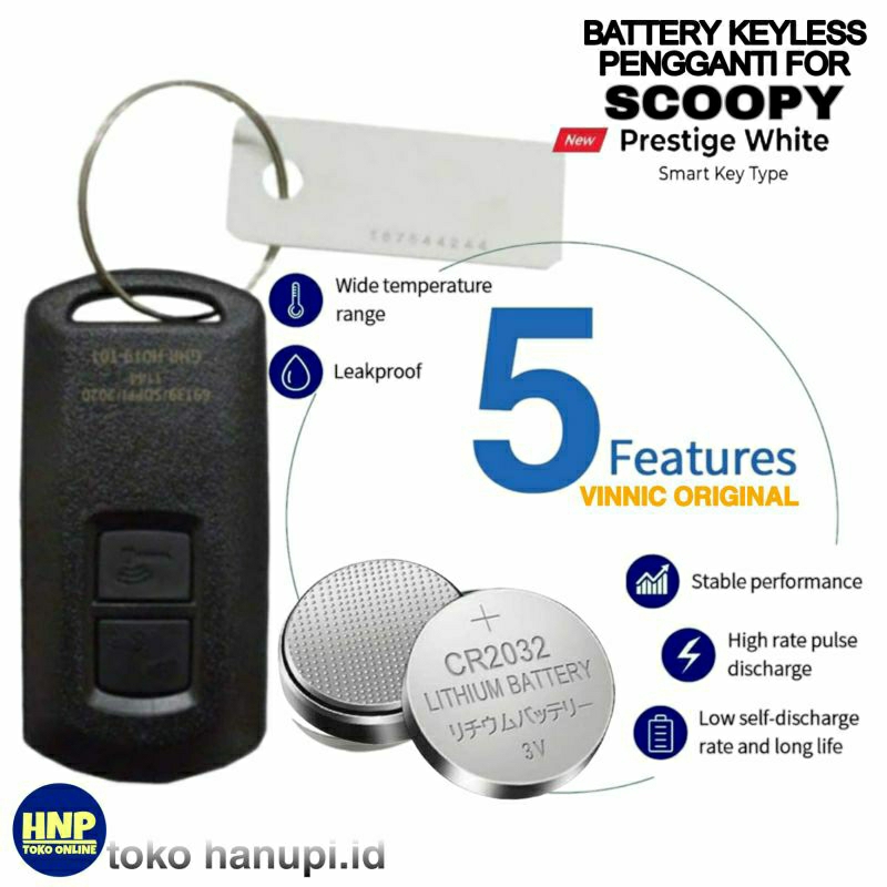 Jual BATERAI REMOTE ALARM KUNCI MOTOR HONDA SCOOPY PRESTIGE STYLISH ...