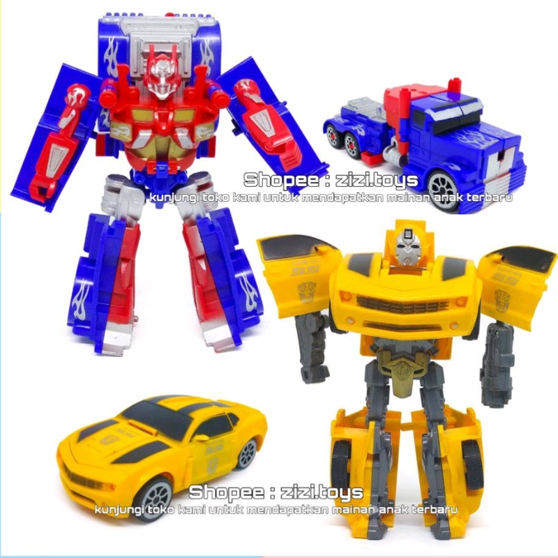 Jual robot transformer bumblebee dan optimus prime | Shopee Indonesia