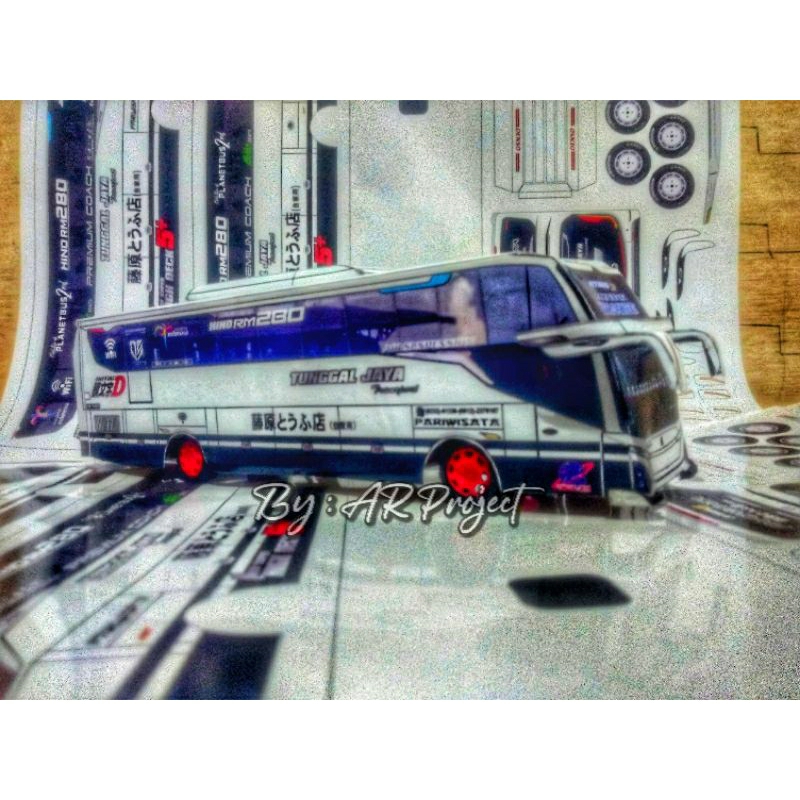 Jual Miniatur bus KIDS PANDA JB5 NEW Livery Takumi Edition initial D ...