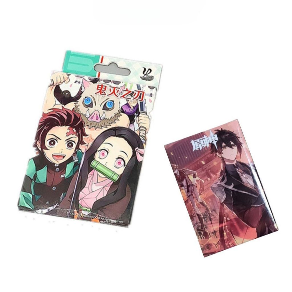 Jual UQ Kartu Remi Anime Demon Slayer Genshin Impact Mainan Deck Card ...