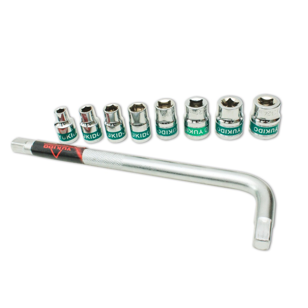 Jual Paket SET Gagang Kunci Shock Sok ½" Inch + Mata Shock 12mm 17mm ...