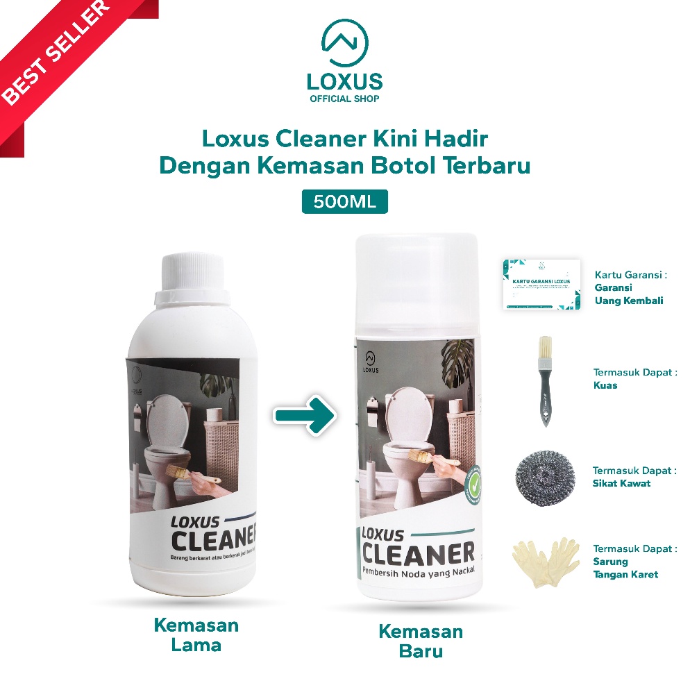 Jual [Original] Loxus Cleaner Pembersih Kerak Toilet Kamar Mandi ...