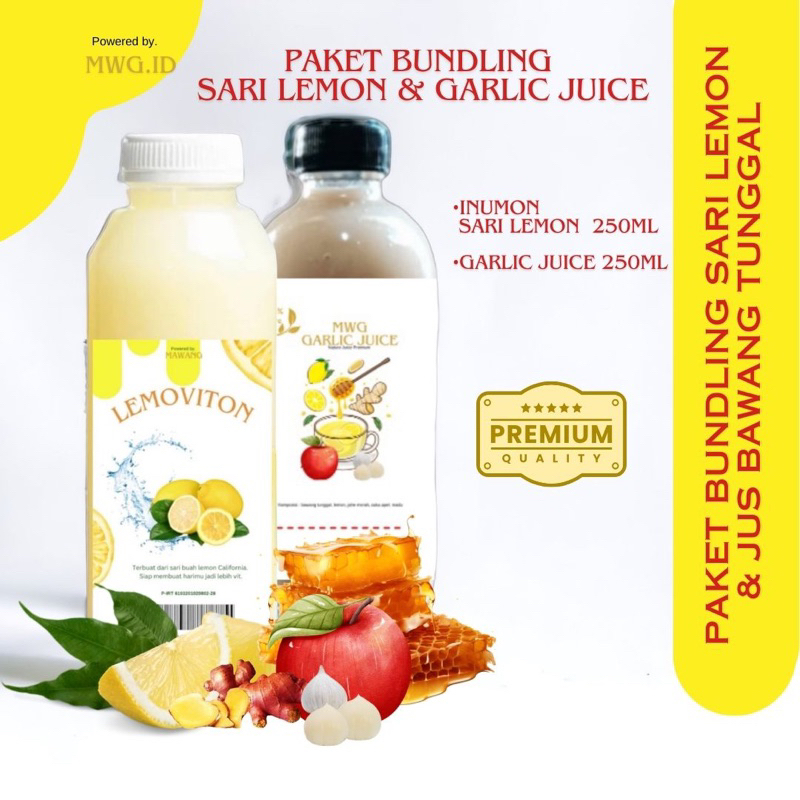 Jual MWG - Paket Bundling Jus Bawang 250ml dan Sari Lemon 250ml Minuman ...