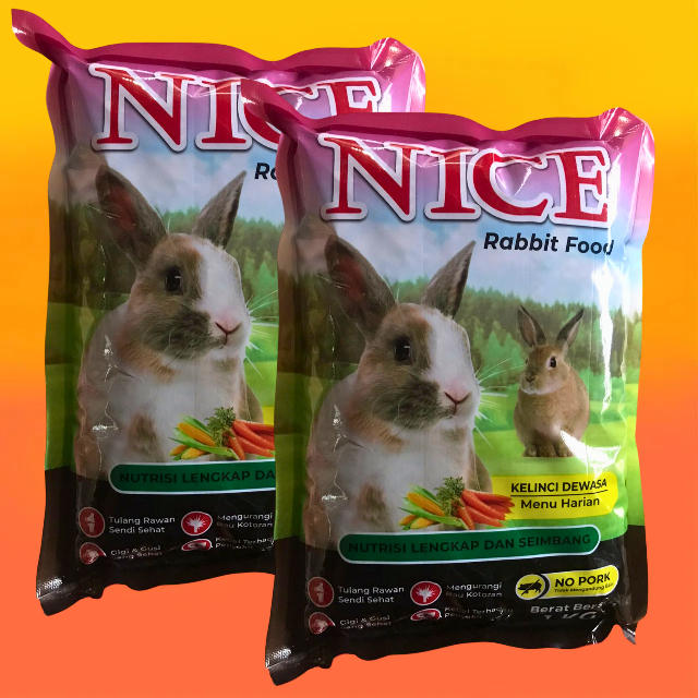 Jual NICE RABBIT 1kg MAKANAN KELINCI MERK NICE | Shopee Indonesia