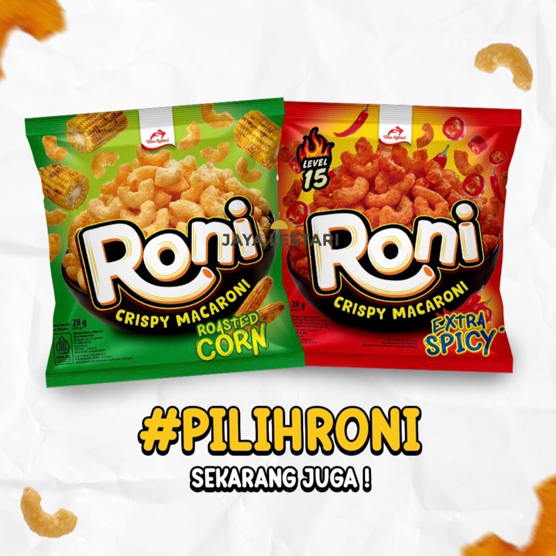 Jual Roni Crispy Macaroni Dua Kelinci (2 Varian Rasa) (140g) | Shopee ...