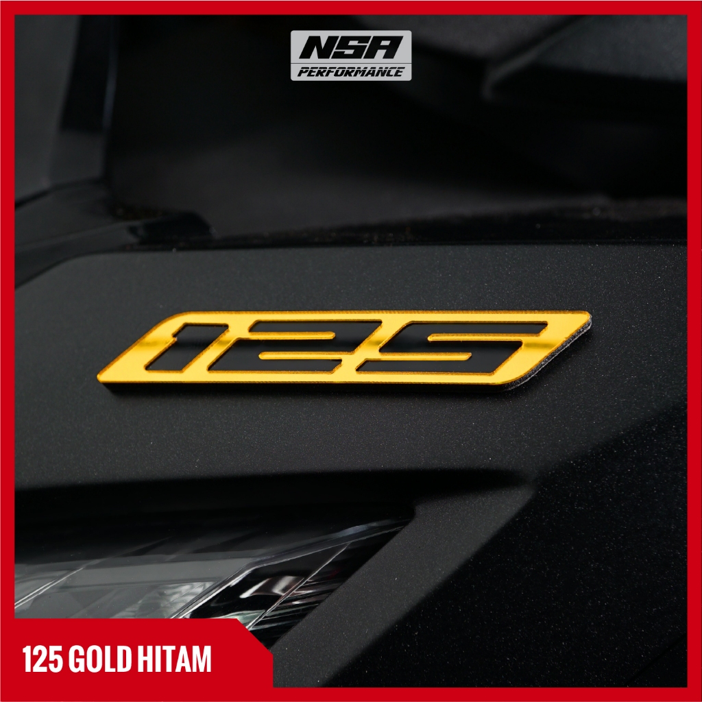 Jual NSA EMBLEM CC 125 150 NEW EMBLEM CC 150 2PCS NEW STIKER 125 150 ...