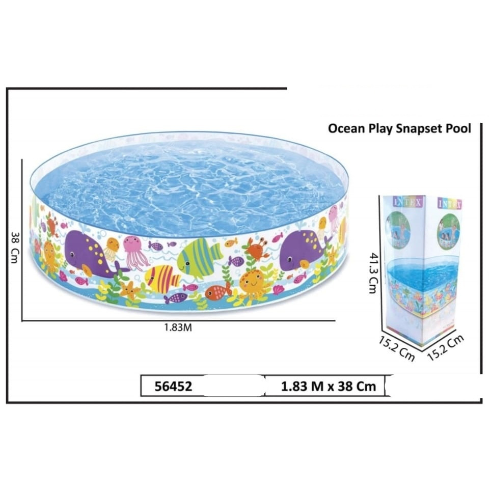Jual MAINAN KOLAM RENANG ANAK OCEAN PLAY SNAPSET POOL UKURAN 183X38 CM ...