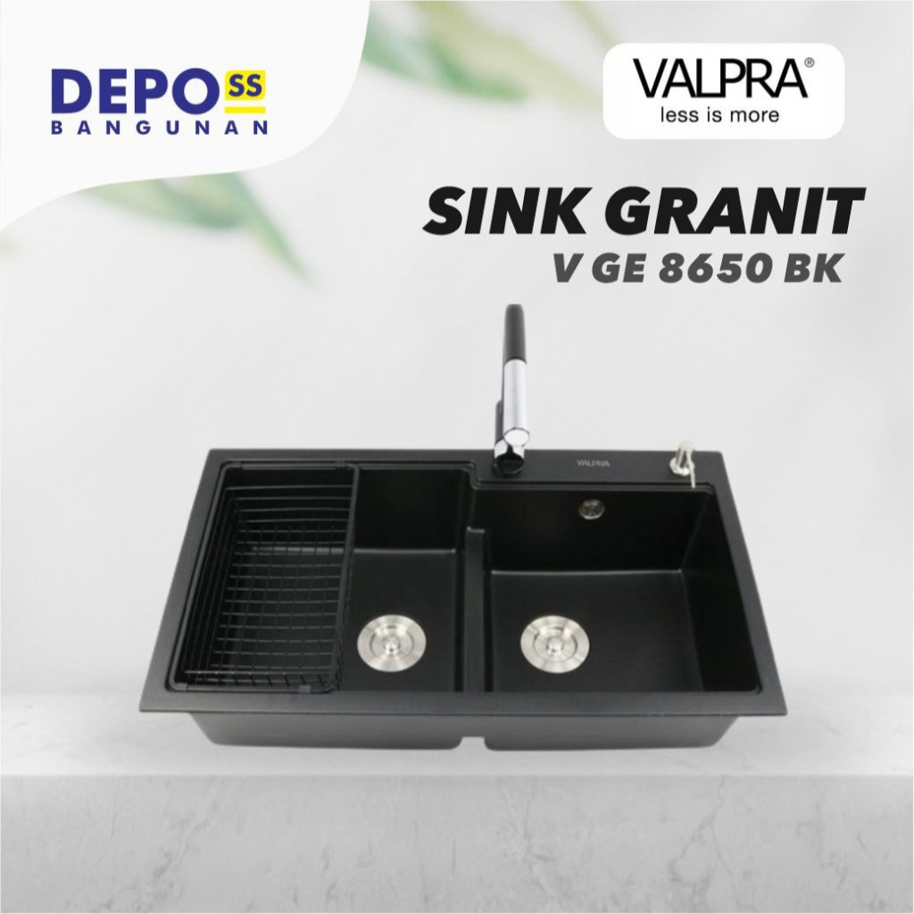 Jual Bak Cuci Piring Valpra Set Lengkap Dengan Kran Air Tipe V Ge 8650