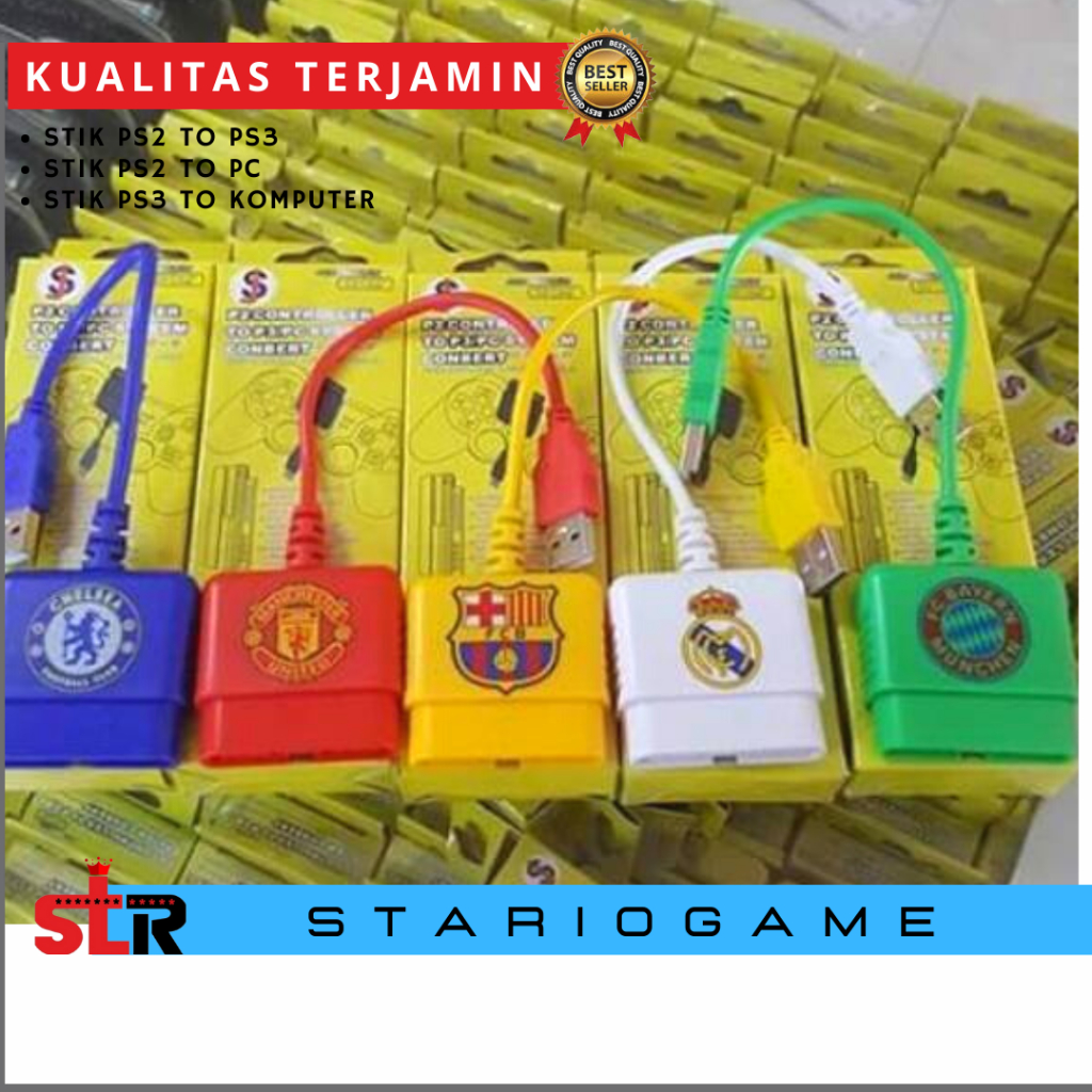 Jual Converter stik ps2 to ps3 pc Laptop DONGLE STIK PS2 KE PS3 PC ...