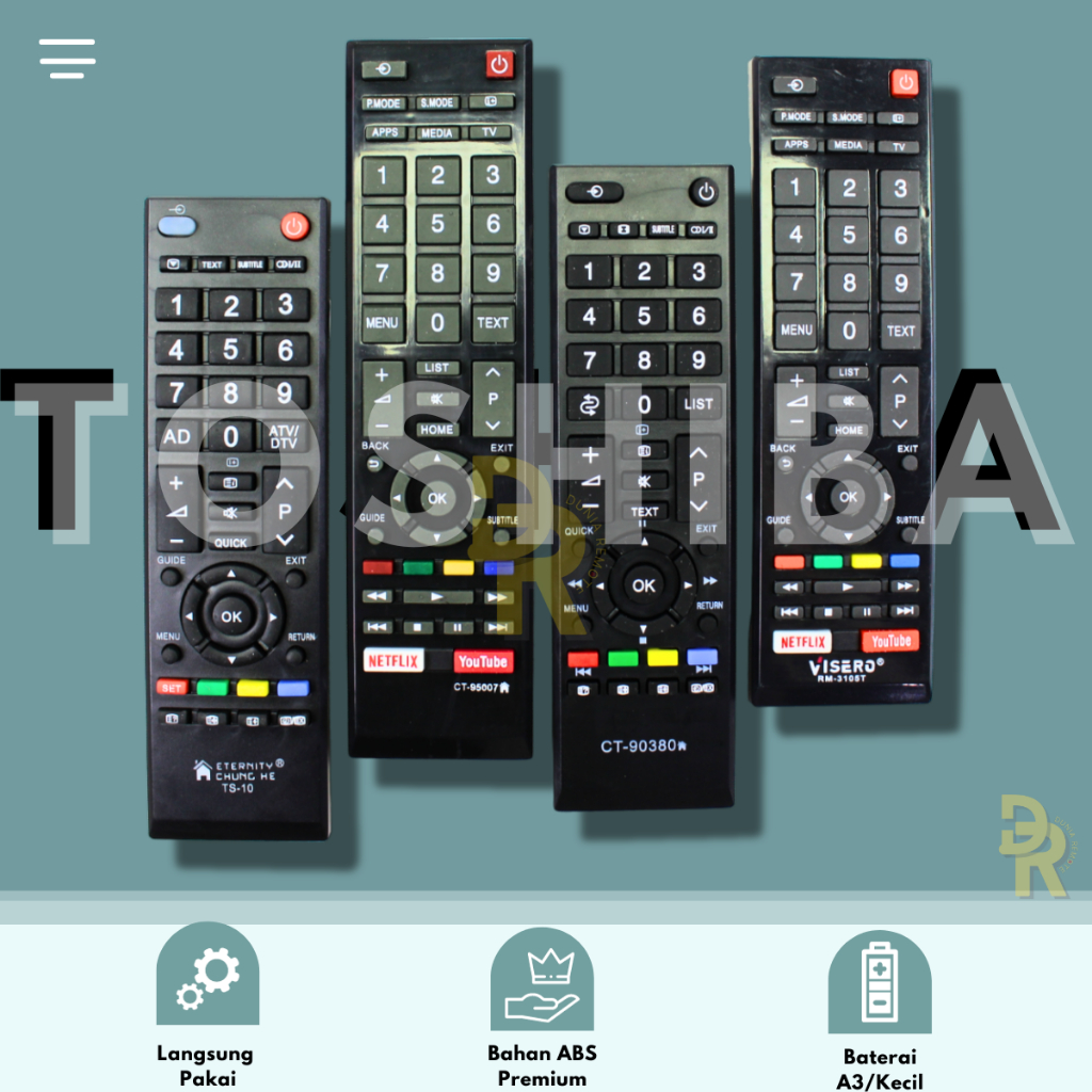 Jual Remot Remote SMART TV TOSHIBA REGZA ANDROID TV LCD LED MULTI UNIVERSAL | Shopee Indonesia